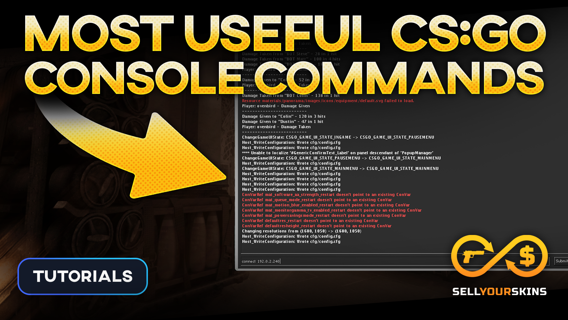 Most Useful CS2 Console Commands - Blog | SellYourSkins.com - Instantly sell your CS:GO skins!