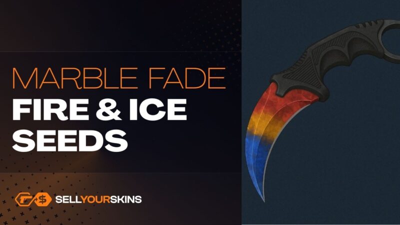 Karambit Marble Fade Fire and Ice: Patterns & Seeds