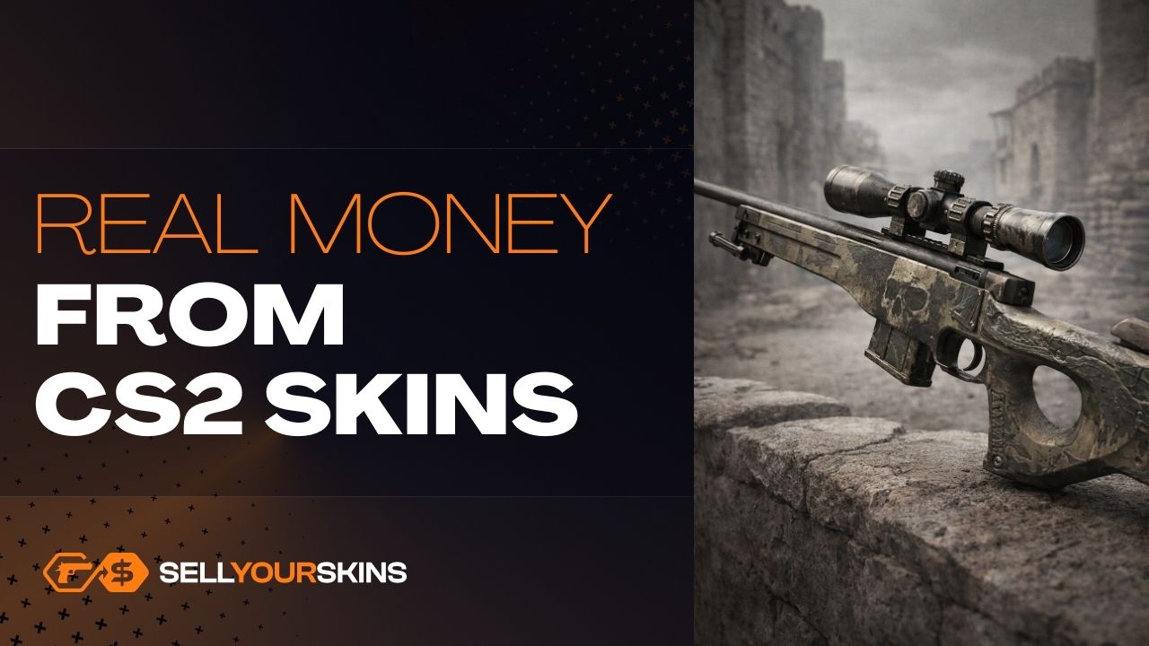 Sell CS2 skins for real money on SellYourSkins – meaning
